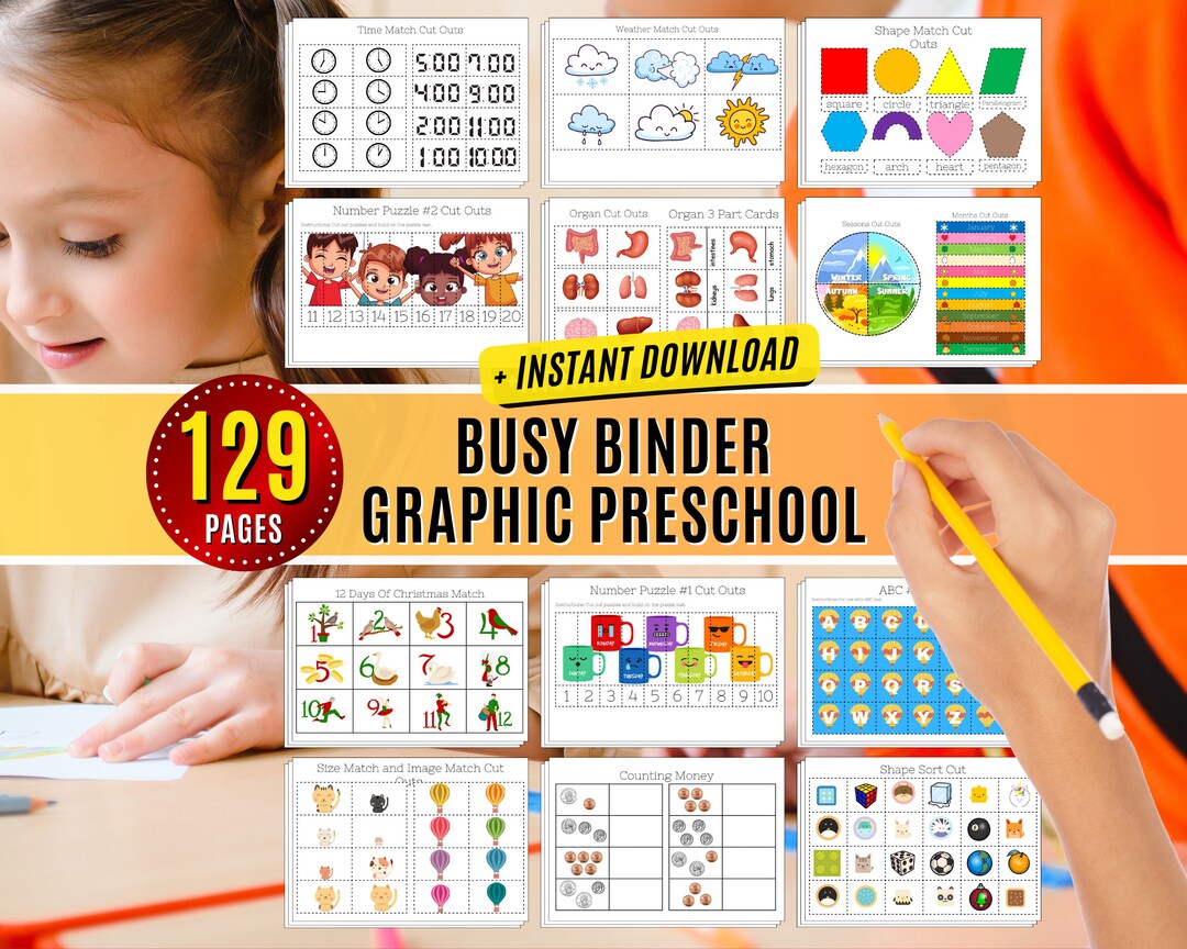 Busy Binder Printable Place Value Worksheets Educational Quiet Book ...