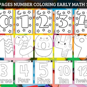 Number Worksheets Coloring Page, Early Childhood Math Counting to 20 ...