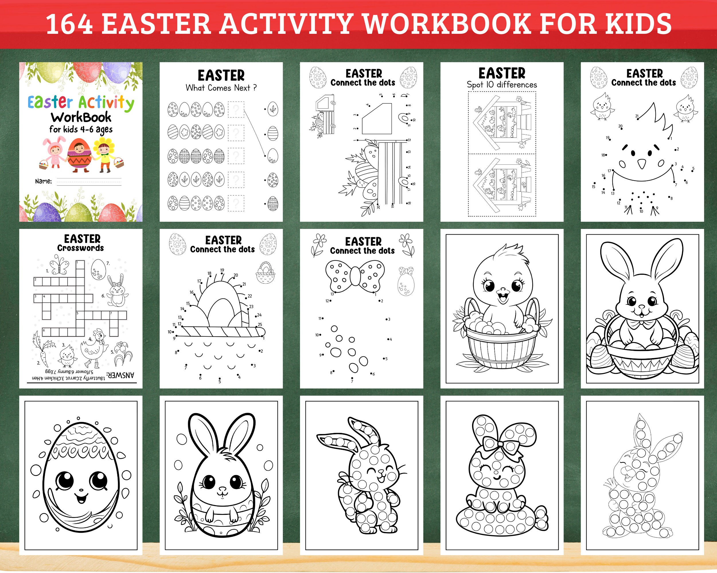 Easter Activity Book Coloring Pages Worksheets, Easter Activities for ...