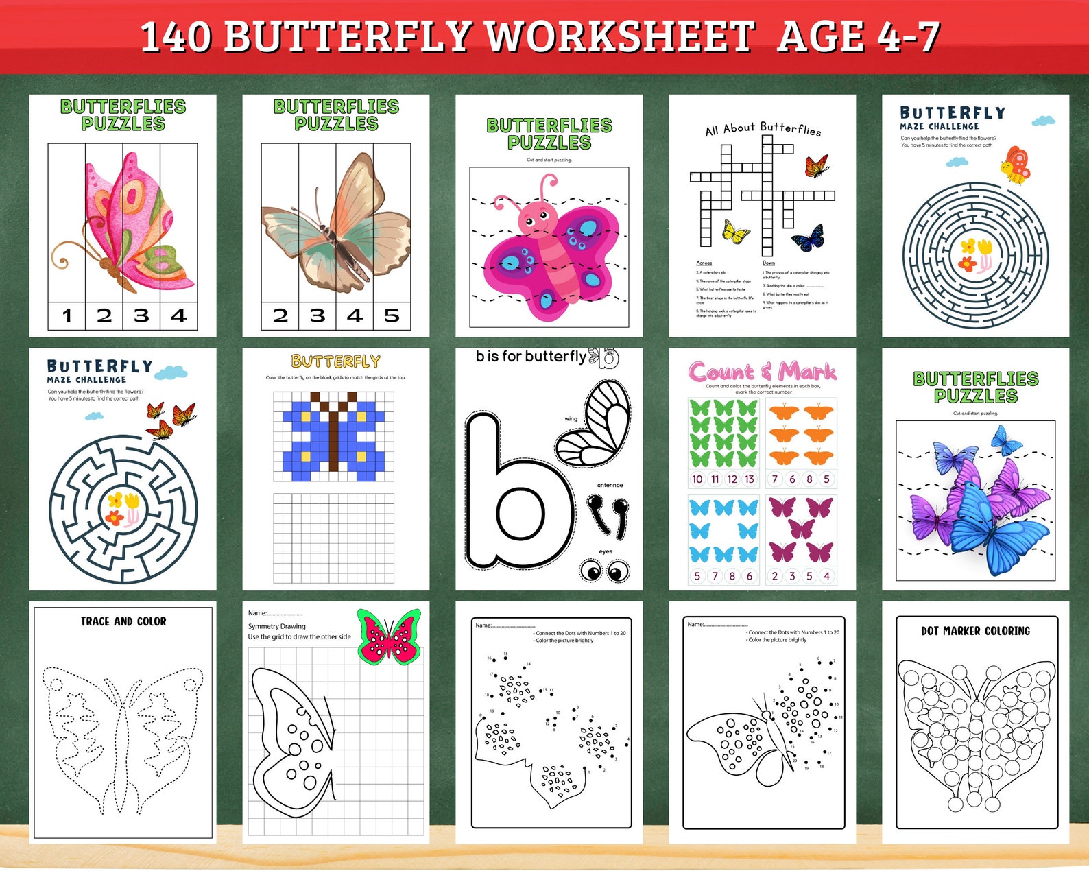 Butterfly Worksheet Spring Life Cycle Tracing Activity for Kids Crafts ...