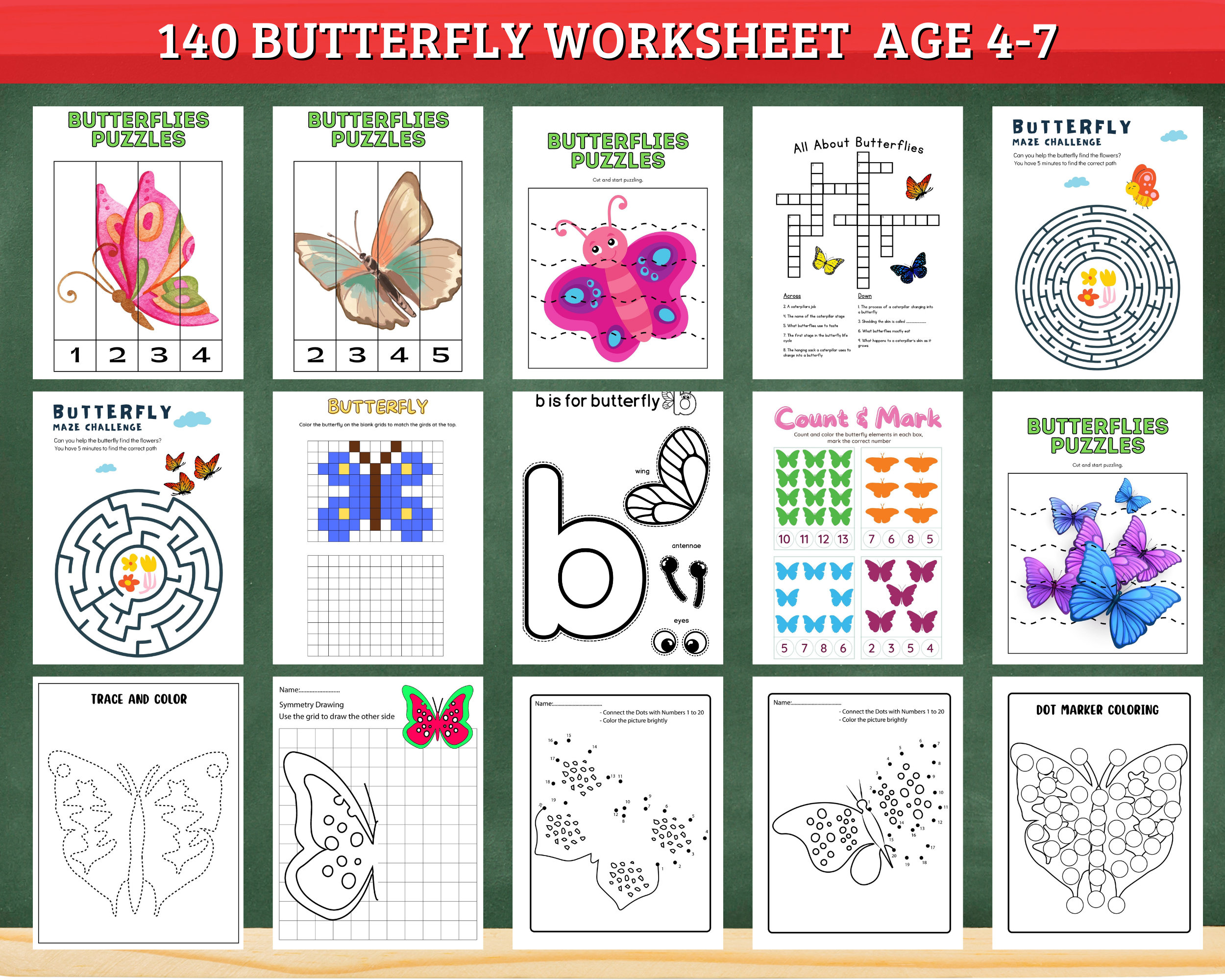 Butterfly Worksheet Spring Life Cycle Tracing Activity for Kids Crafts ...
