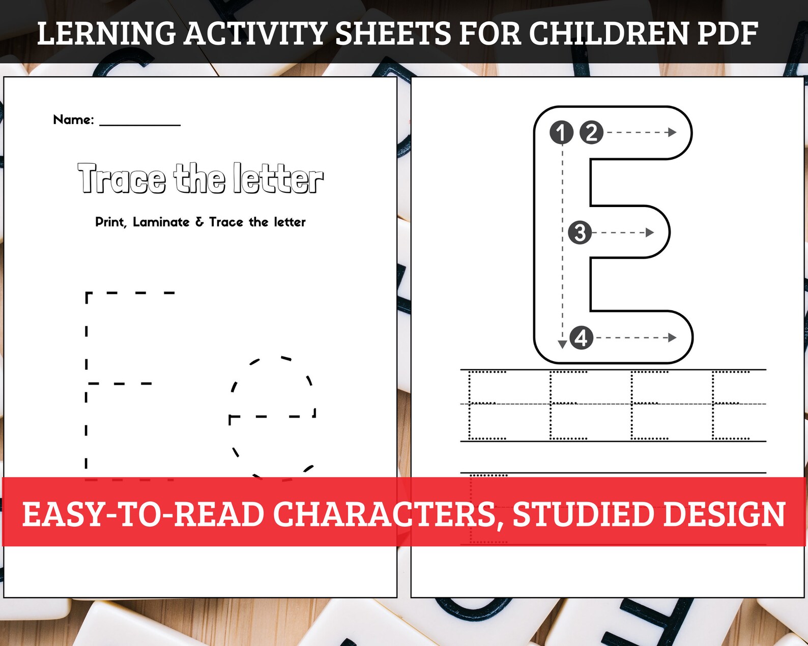 Letter Tracing Guide Worksheets Alphabet Tracing Sheets Abc, Printable ...