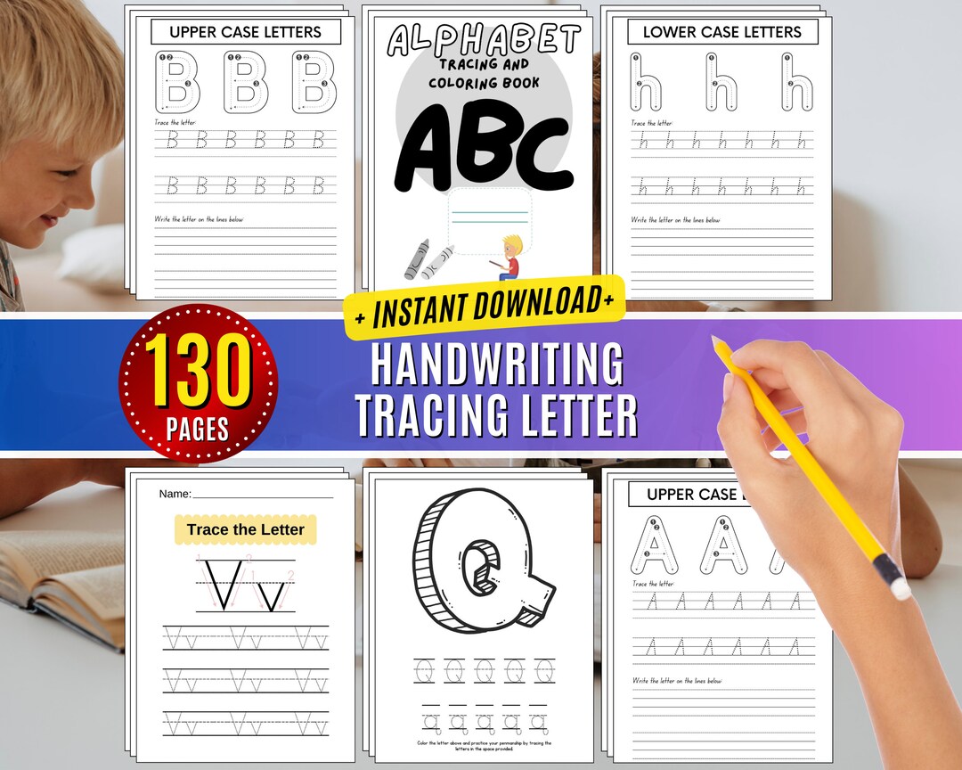 Abc Preschool Letter Alphabet Worksheets, Hundred Activity Book Tracing ...