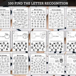 Find the Letter Alphabet Letter Search Worksheet Activity, Letter ...