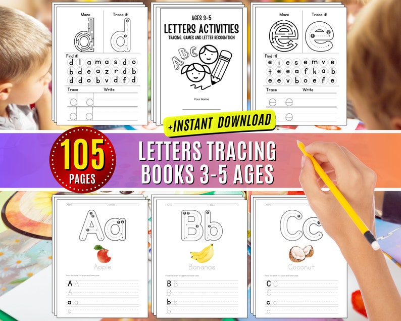 Letter Worksheets Alphabet Tracing Formation ABC Letter Recognition ...