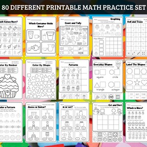 Kindergarten Math Worksheets Number Practice Printables Counting ...