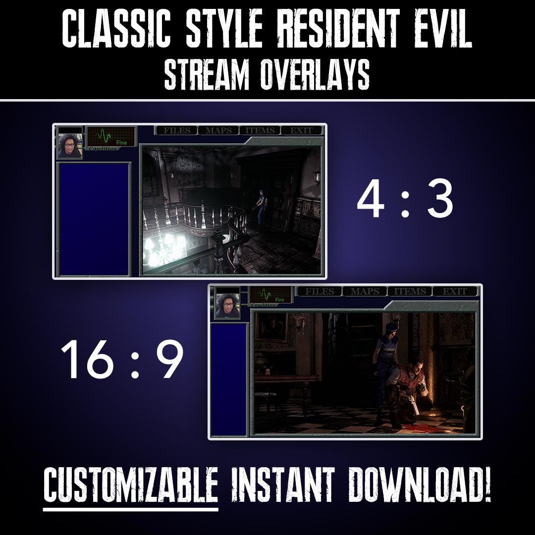 Animated Resident Evil Streaming Overlays - Etsy