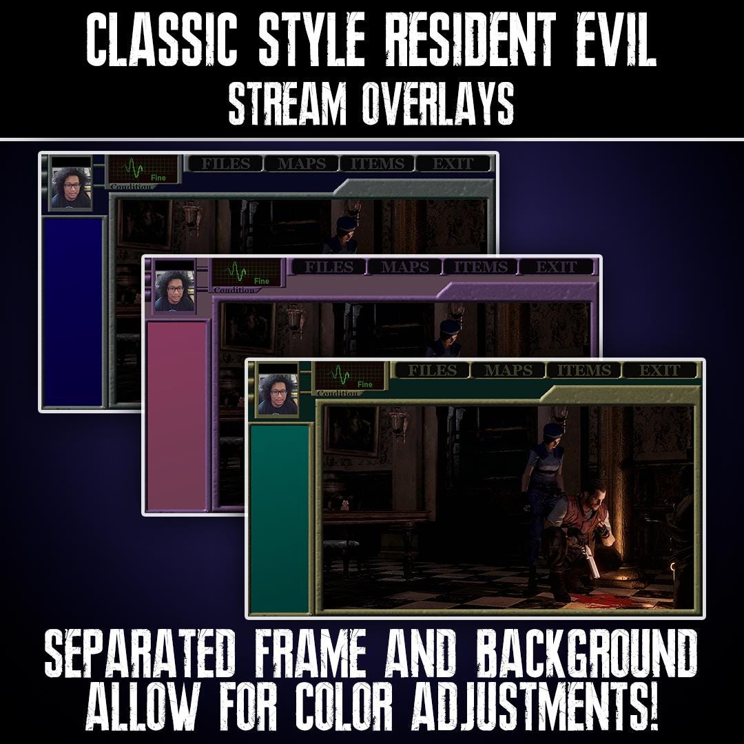 Animated Resident Evil Streaming Overlays - Etsy