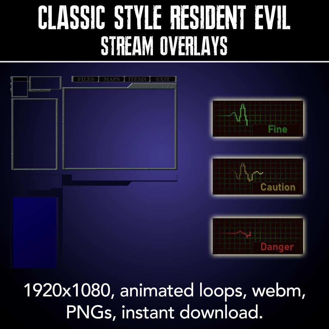 Animated Resident Evil Streaming Overlays - Etsy