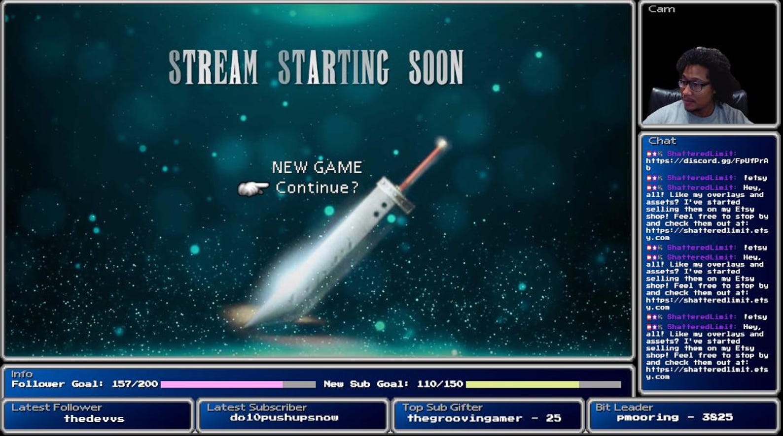 Final Fantasy VII Streamer Bundle: Animated Alerts, Overlays, Panels ...