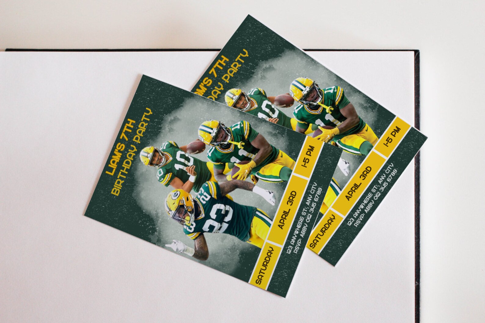 Green Bay Packers Birthday Invitation, Love Alexander Reed Invitation ...