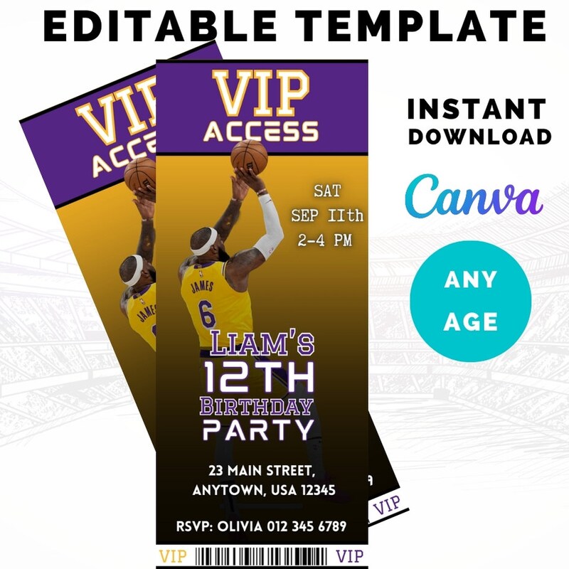 Lakers Party - Etsy