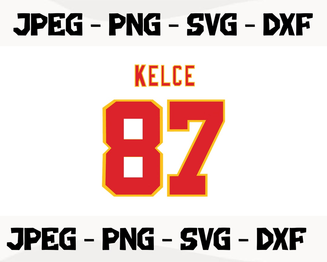 Kelce Jersey Svg Png, Pdf, Svg Files for Cricut, Vinyl Cut File, for ...