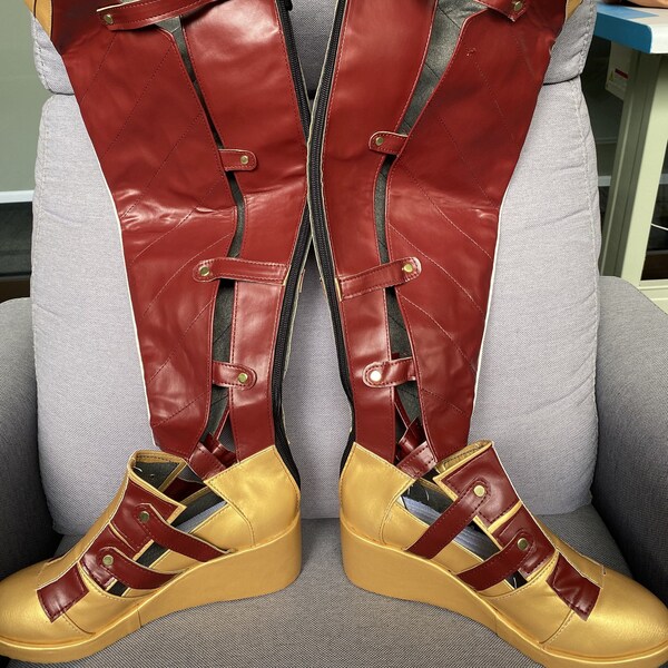 Gold Cosplay Boots - Etsy