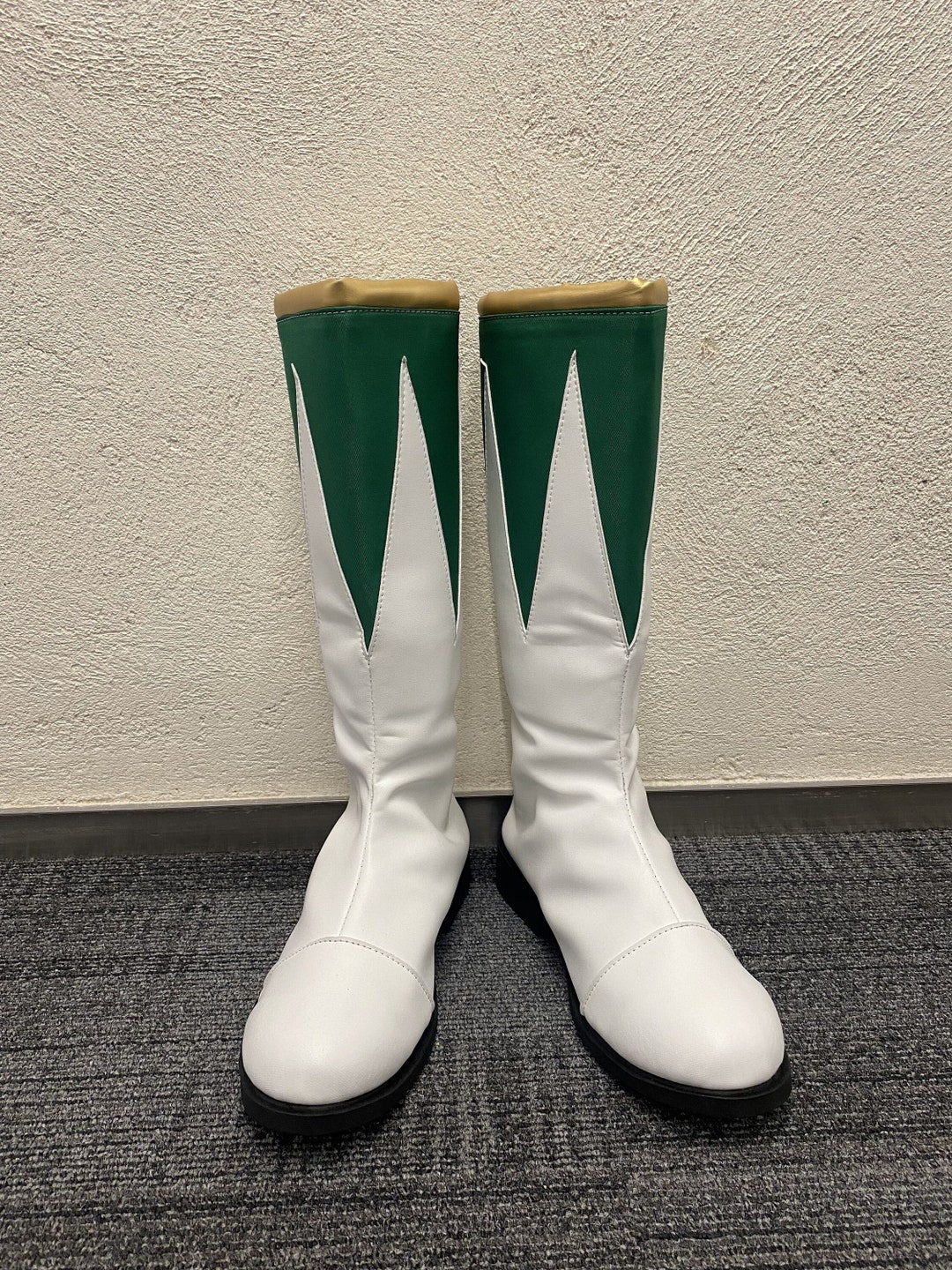 Made to Order Custom Made Hand Made Rangers Boots Cosplay Shoes Green ...