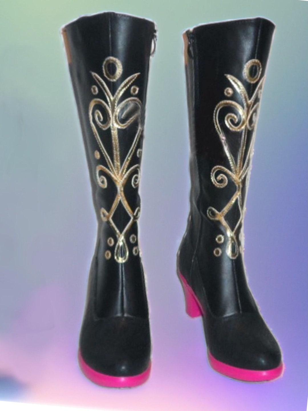 Made to Order Custom Made Hand Made Adult Anna Frozen Boots Shoes ...