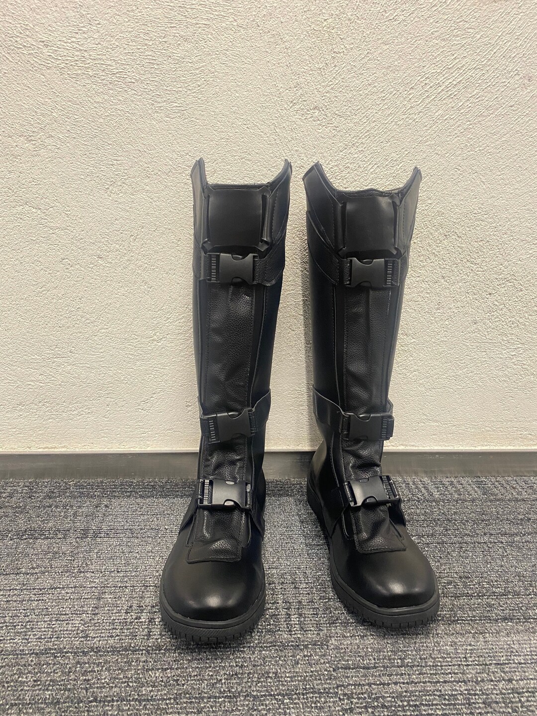 Custom Wolverine Cosplay Boots: Black PU Leather Costume Shoes - Etsy