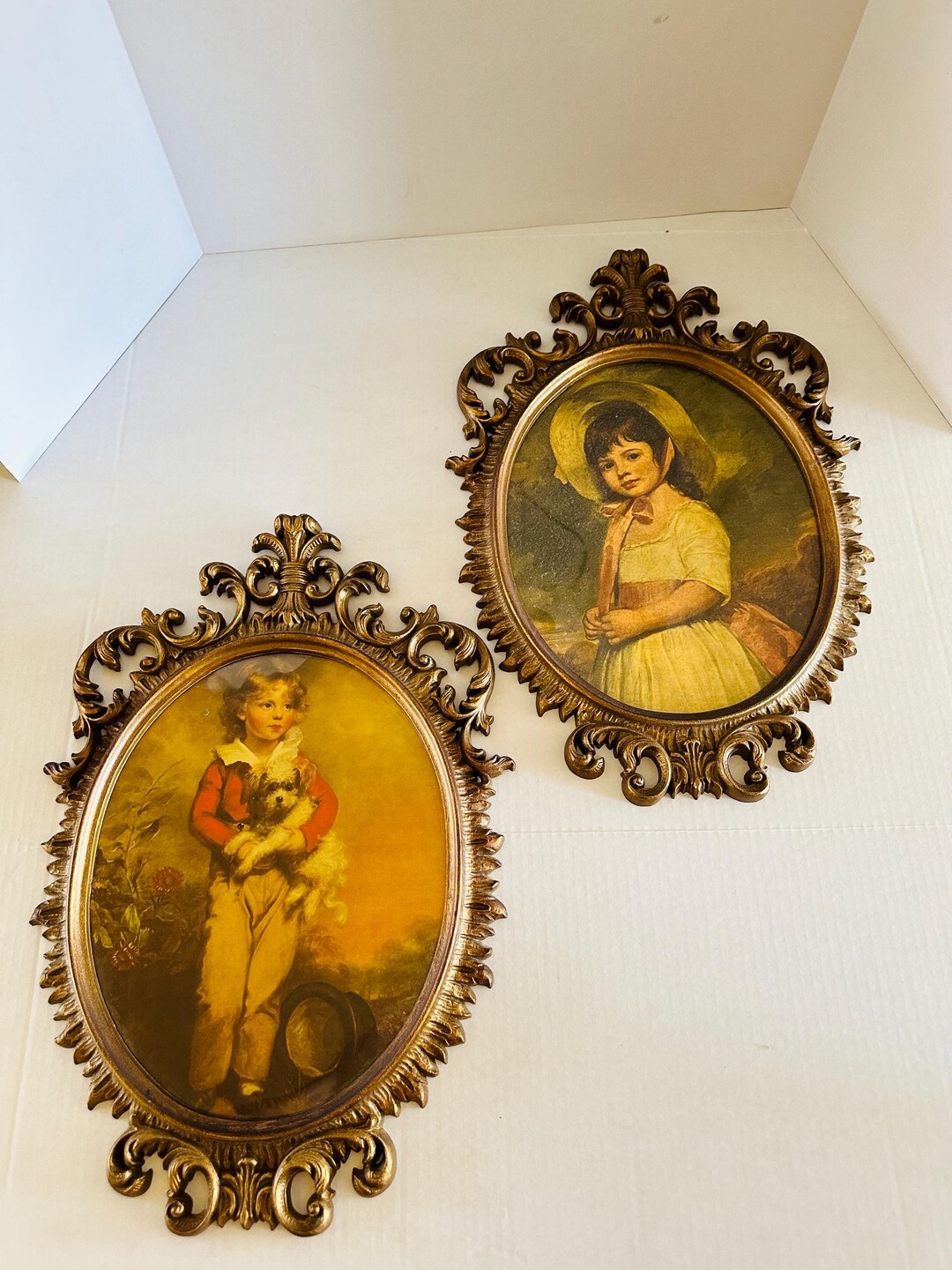 Vintage Master Simpson & Miss Willoughby Ornate Framed Regency Prints ...
