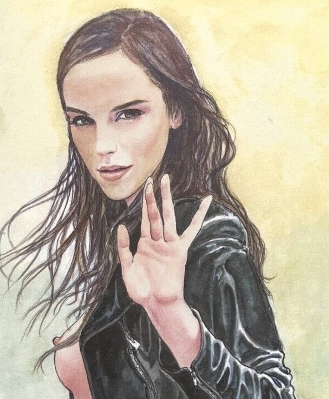 Milo Manara Print camera Light Homage to Emma Watson - Etsy