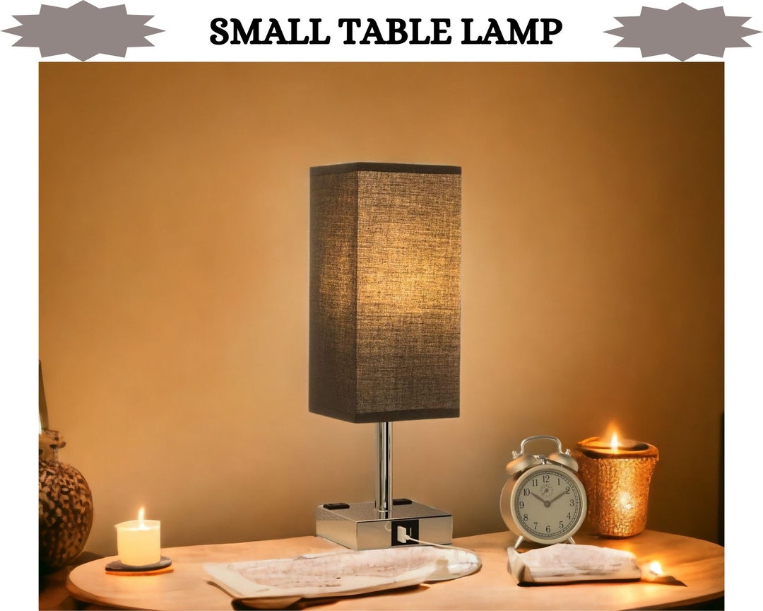 Modern Bedside Lamp, Black Unique Lamp, Small Table Floor Lamp ...