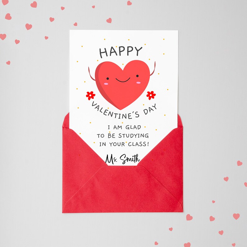 Printable Cute Valentine's Day Cards Classroom Valentine's Day Cards ...