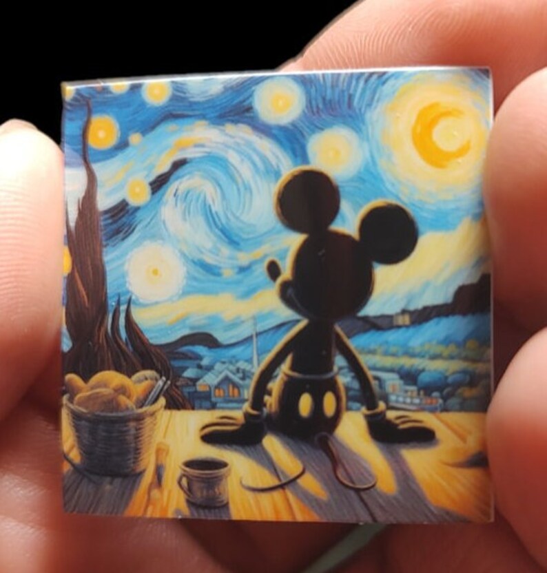 Van Gogh Inspired Disney Stickers Lot of 5 - Etsy