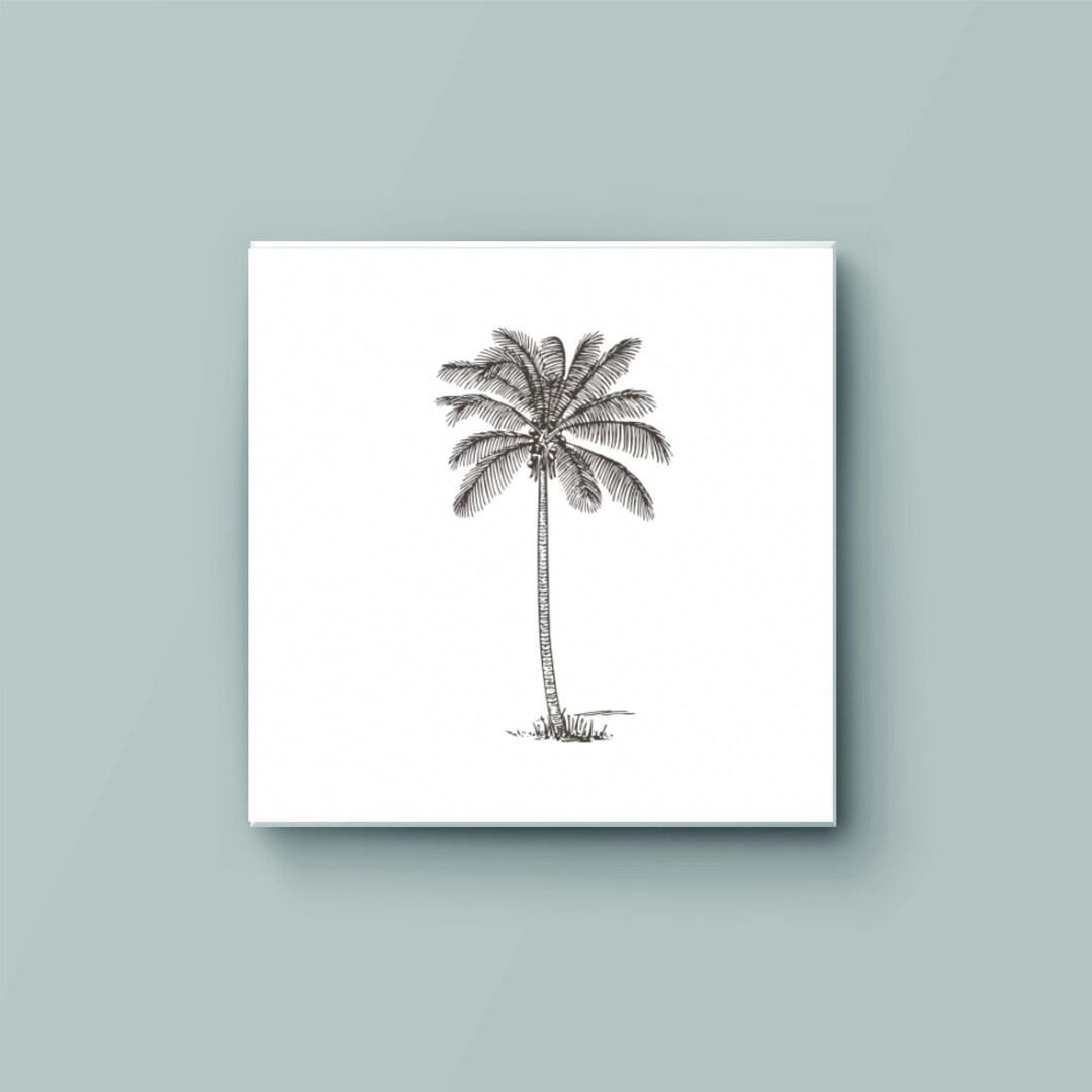 Palm Tree Canvas Art Decor 12x12 Wall Decor for Home or Office - Etsy