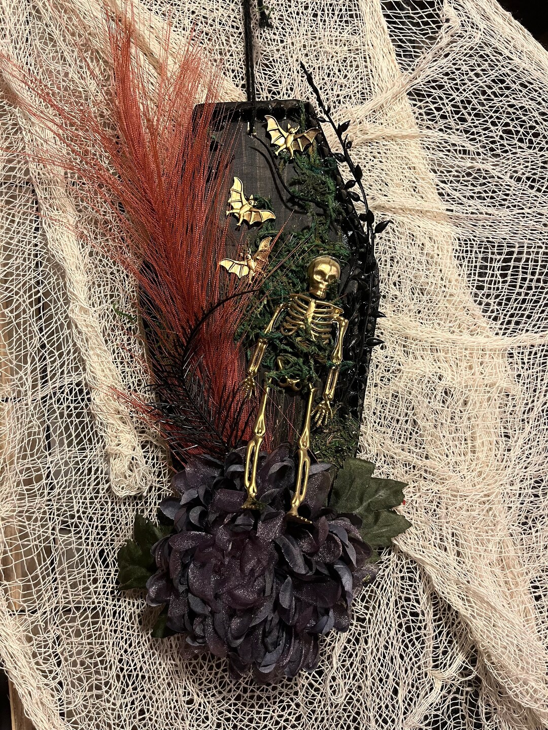 Coffin Shaped Skeleton Wall Hanger - Etsy