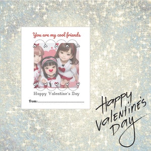 Preschool Soft Anime Valentine's Cards for Kids & Classroom Printable ...