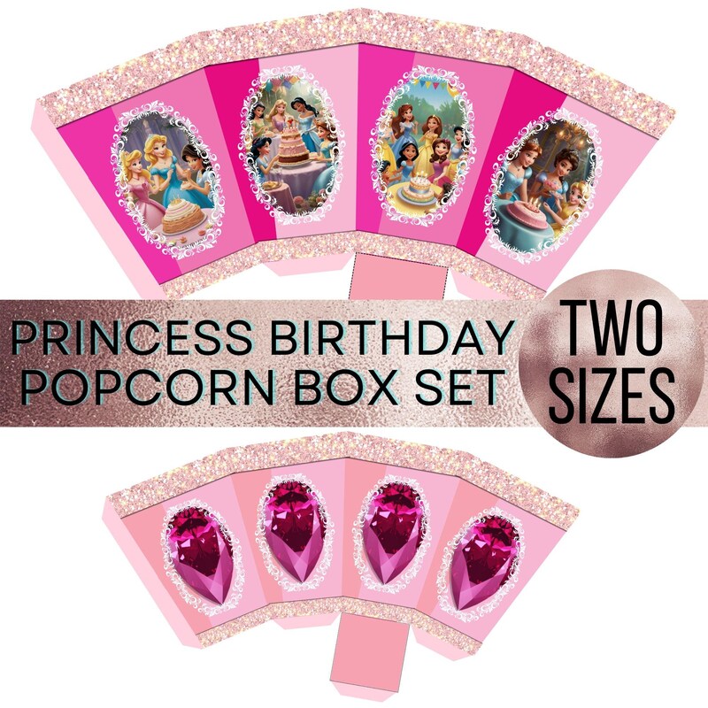 Princess Popcorn Box - Etsy