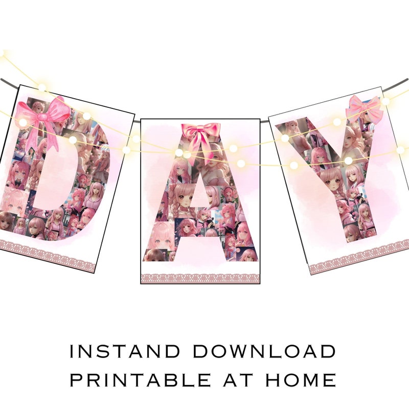 Anime Girl Banner - Etsy
