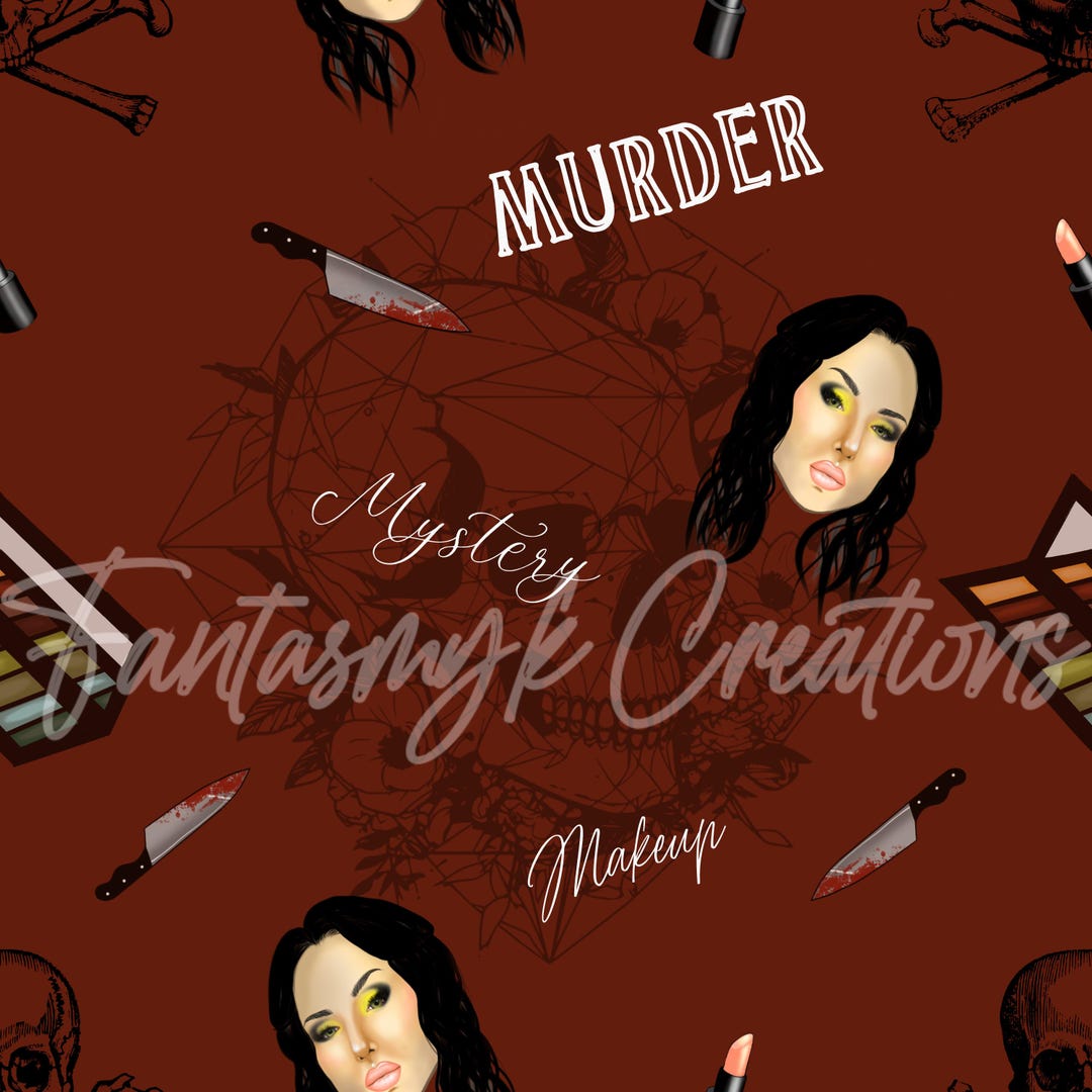 True Crime and Makeup Seamless File - Etsy