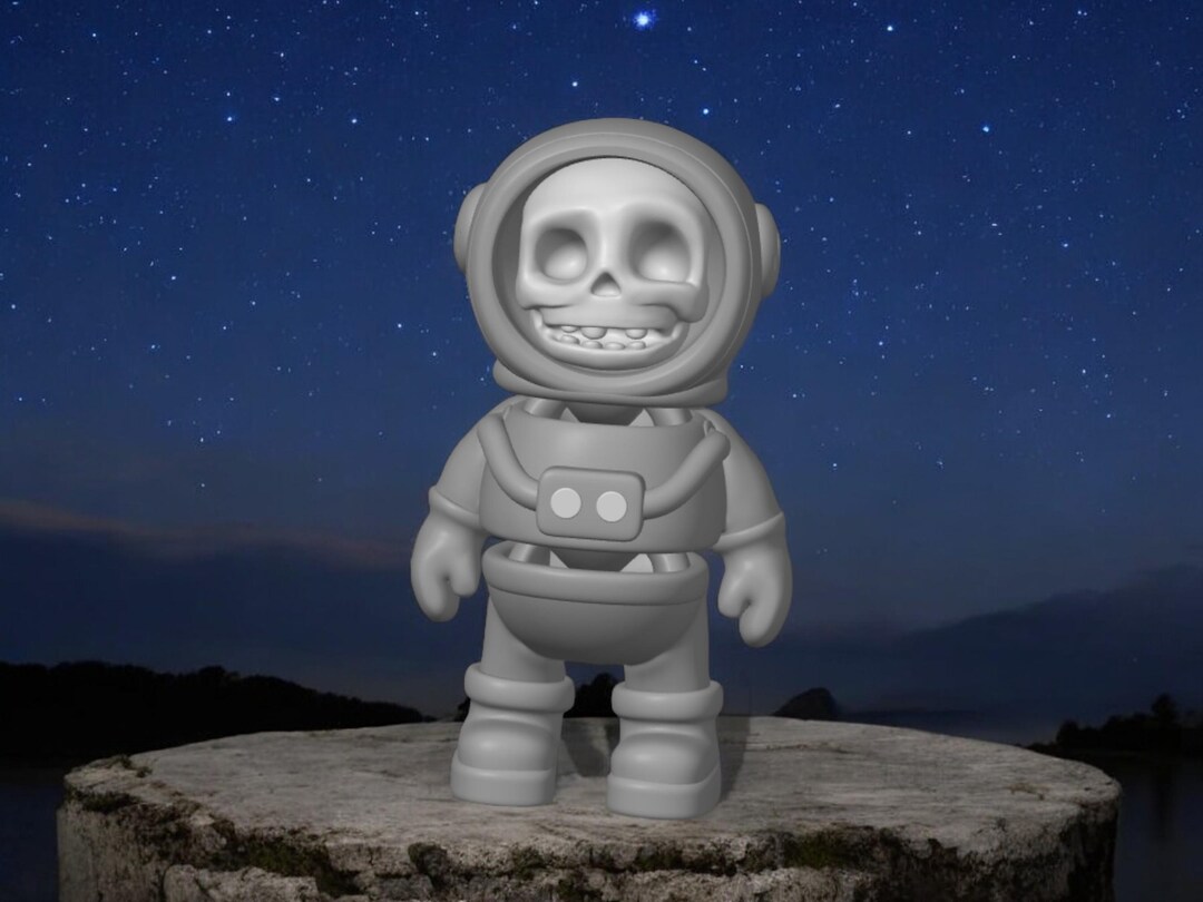 Skeleton Astronaut | Articulated & Adorable Fidget Toy - Etsy