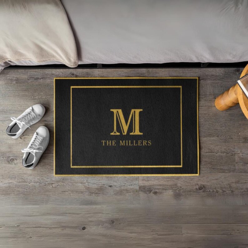 Family Name Entry Rug Personalized Entryway Rug Entrance Rug House ...