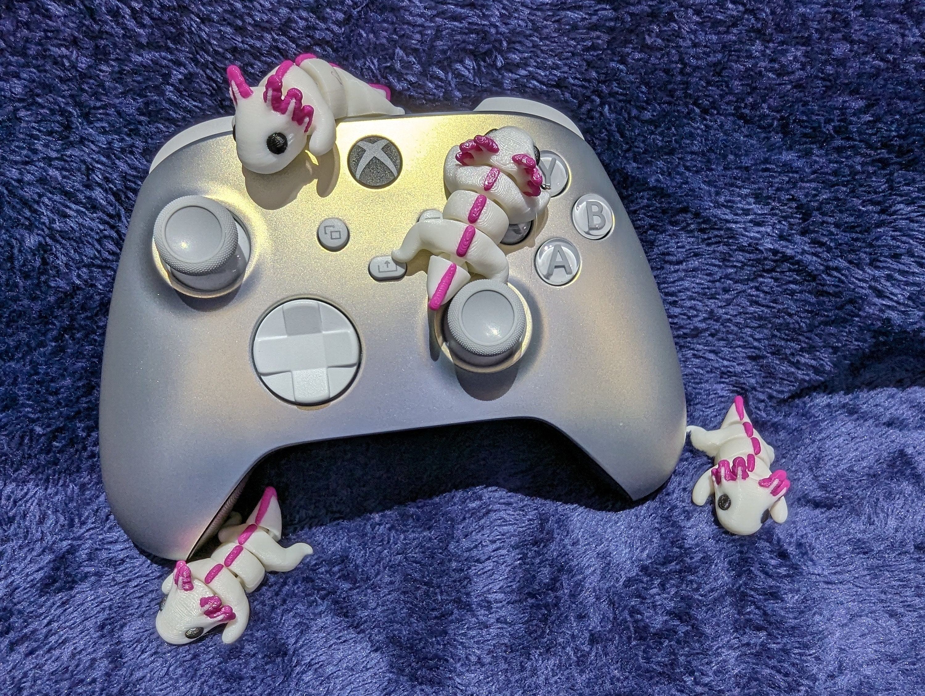 Cute Mini Axolotl Set, Block Game Inspired Colors - Etsy