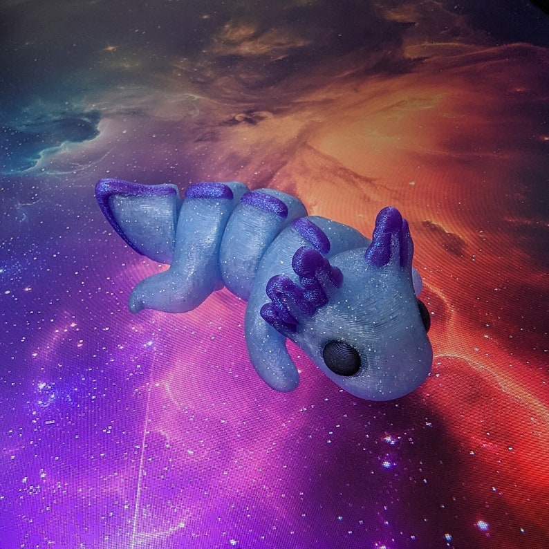 Galaxolotl Space Axolotl Inspired by the Colors and Patterns of the ...