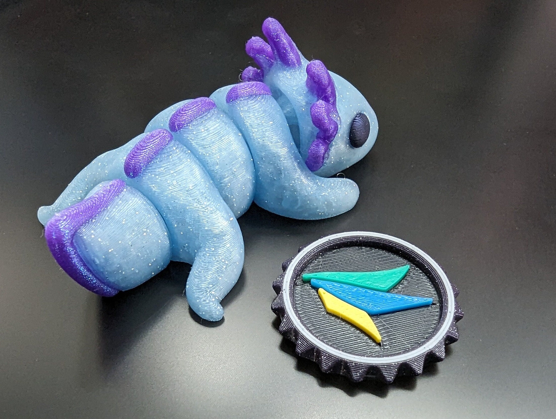 Galaxolotl Space Axolotl Inspired by the Colors and Patterns of the ...