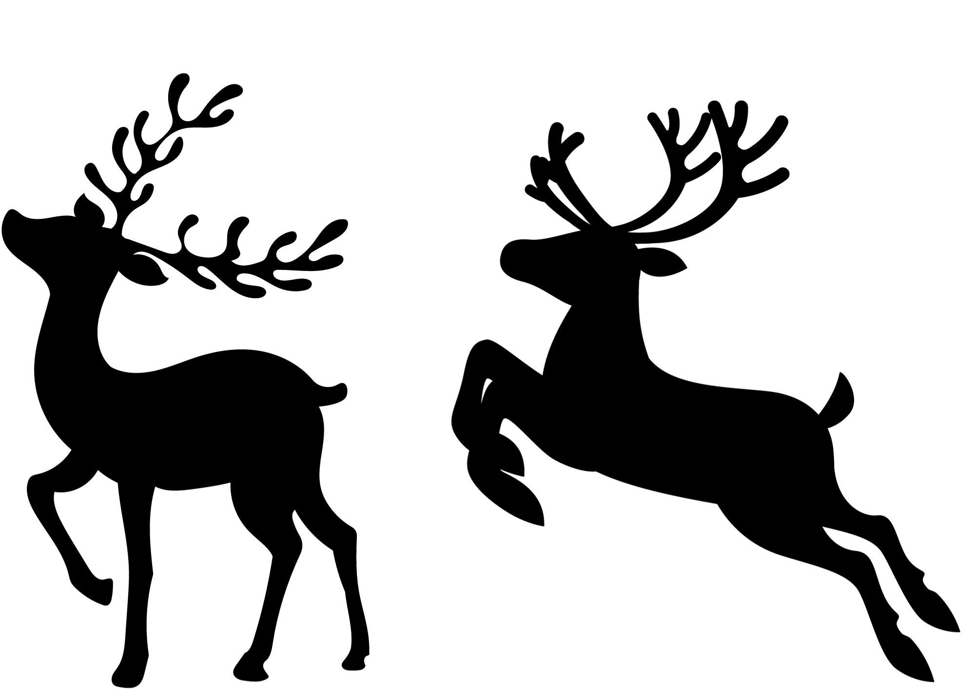 Christmas Window Art Bundle, Printable Stencils PDF, Christmas Window ...