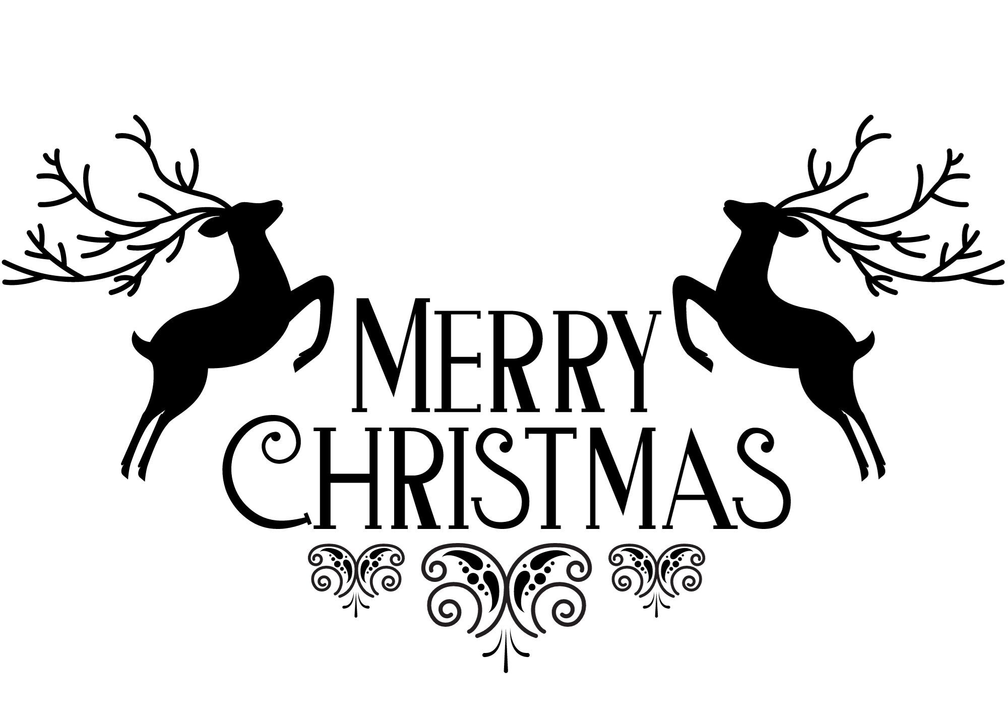 Christmas Window Art Bundle, Printable Stencils PDF, Christmas Window ...