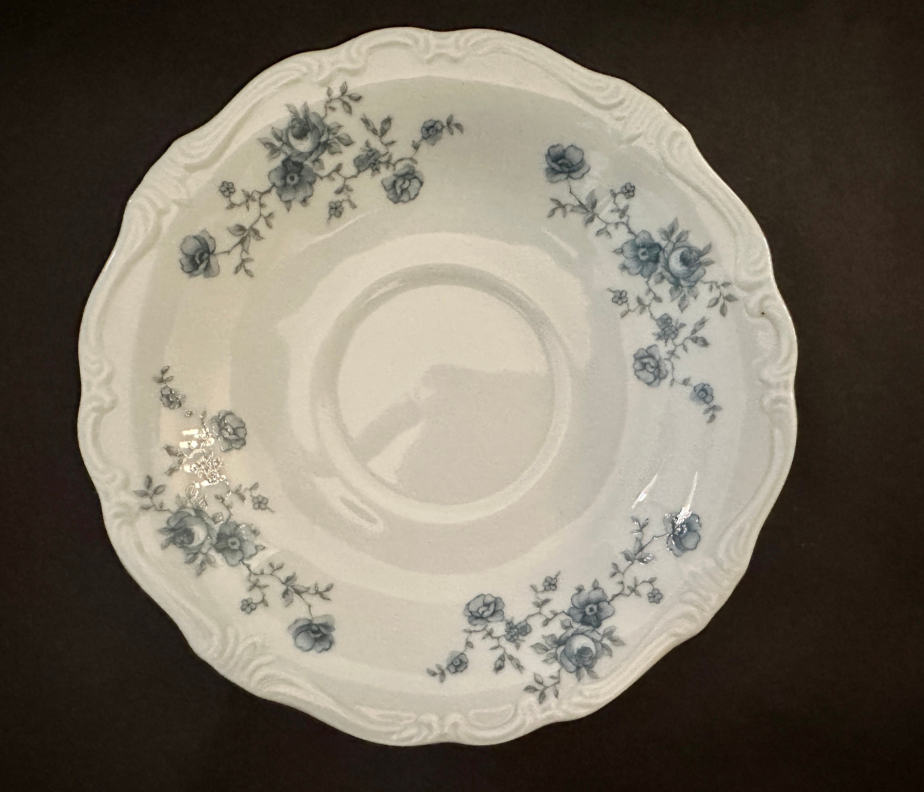 Vintage Flat-bottom Teacup and Saucer by Johann Haviland - Etsy