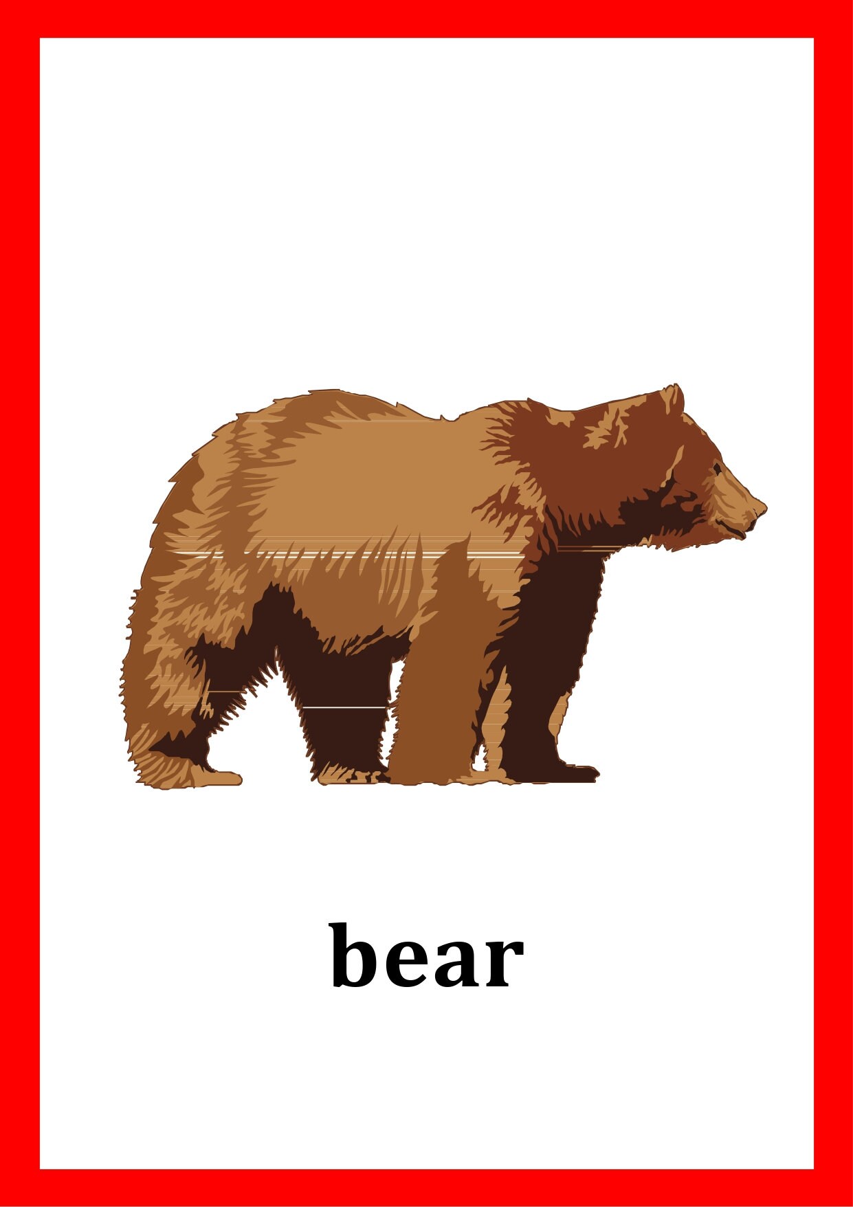 Wild Animals Flash Cards for Childrens Learning - Etsy