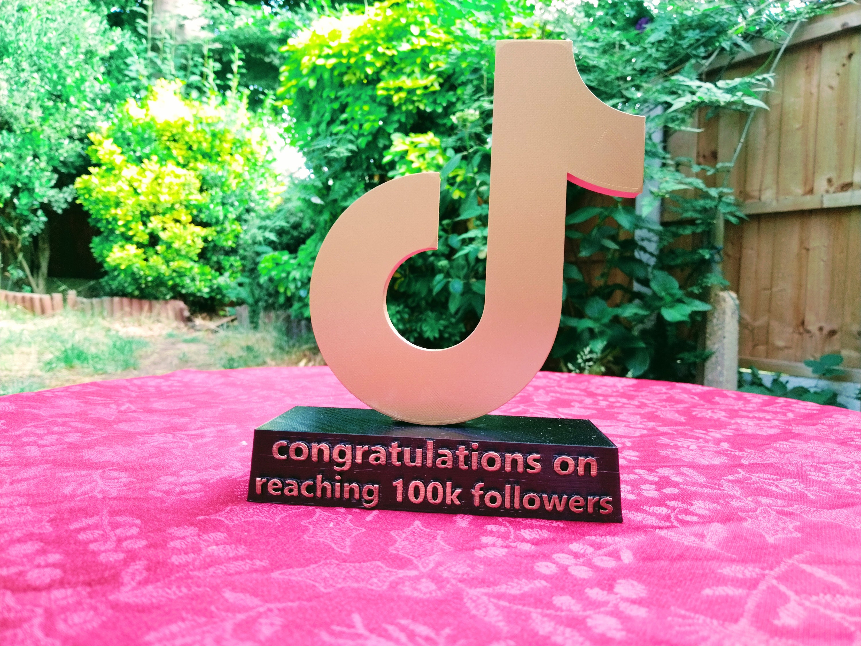 New Personalised Tiktok Award Trophy Replica With Engraving - Etsy