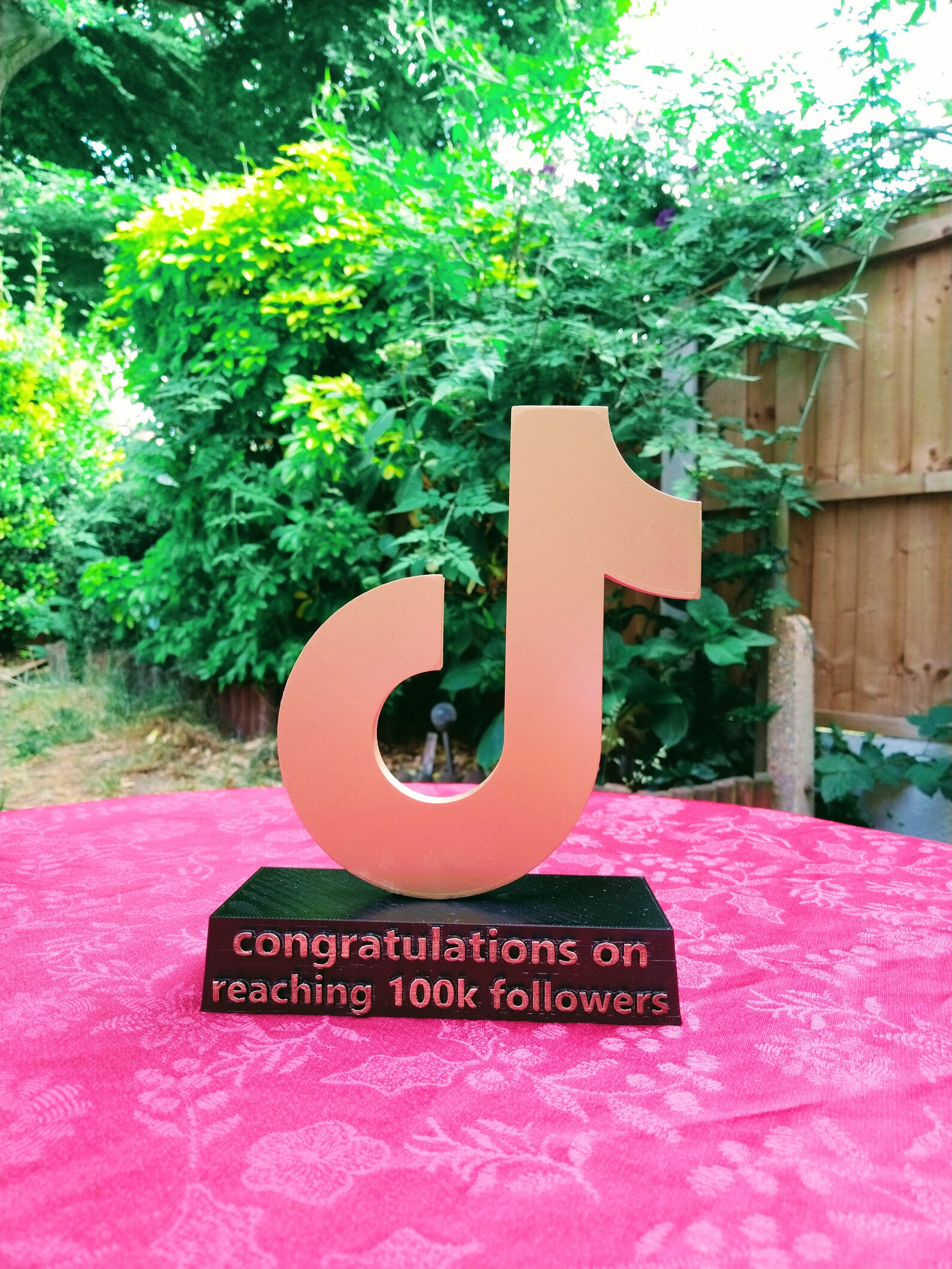 New Personalised Tiktok Award Trophy Replica With Engraving - Etsy