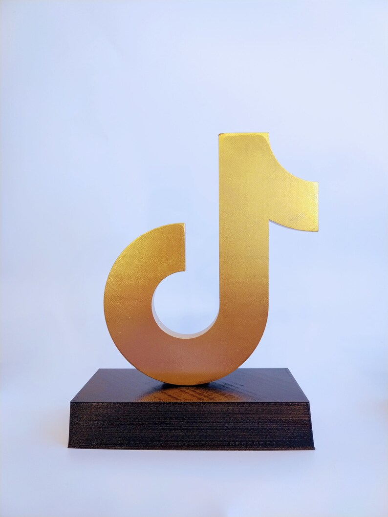 New Personalised Tiktok Award Trophy Replica With Engraving - Etsy