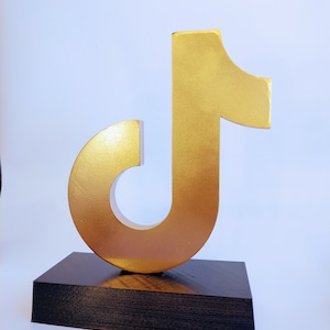 New Personalised Tiktok Award Trophy Replica With Engraving - Etsy