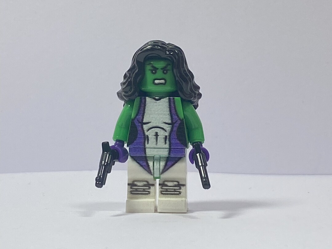 She-hulk (green) - Custom Marvel Minifigure - Etsy