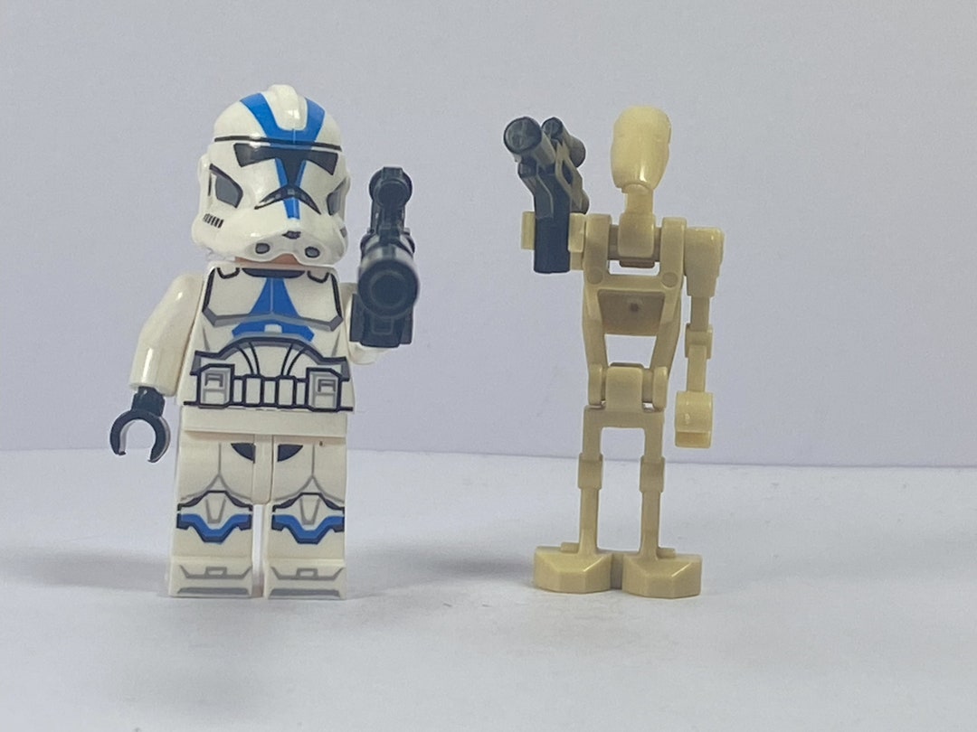 501st Trooper and Battle Droid Custom Star Wars Minifigure - Etsy UK