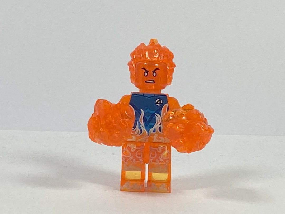 Human Torch - Custom Marvel Minifigure - Etsy