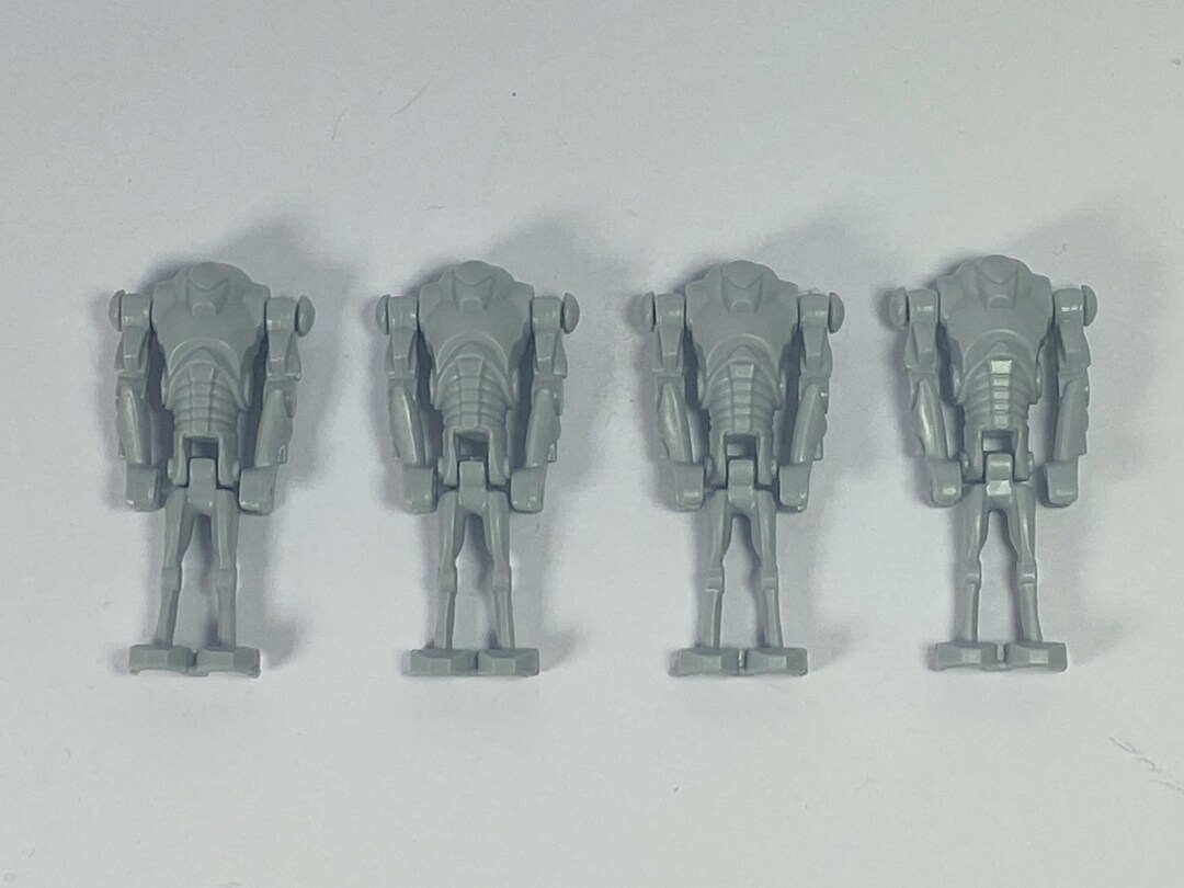 Super Battle Droids light Grey Custom Star Wars Minifigure - Etsy