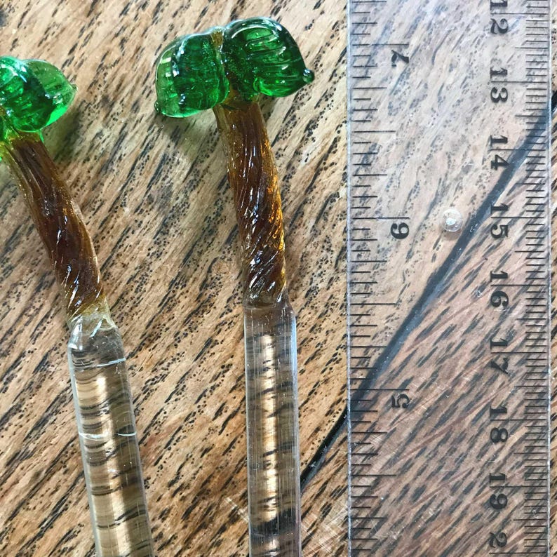Tiki Palm Tree Swizzle Sticks - Etsy
